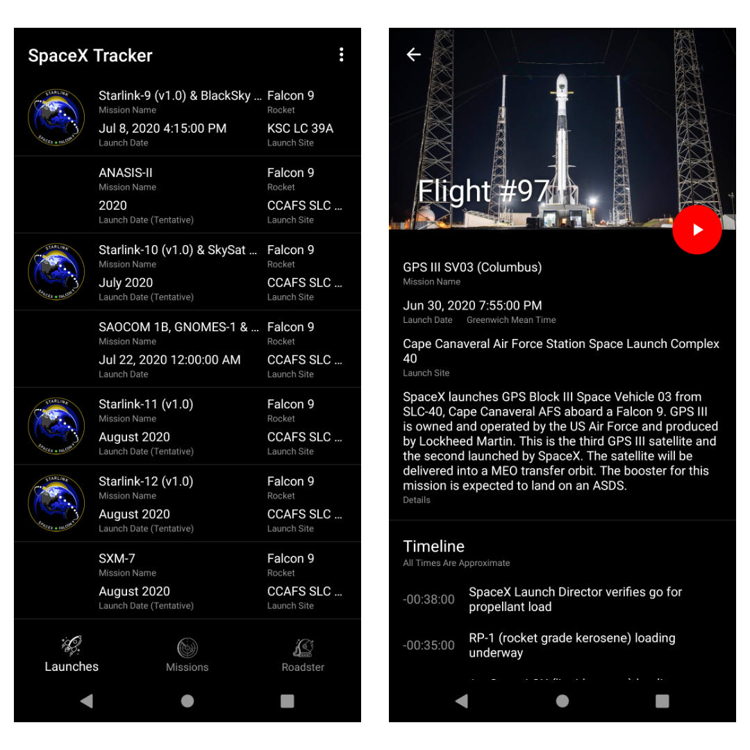 SpaceX Tracker